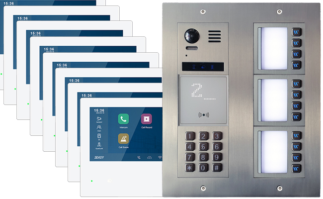 2Easy 12-Flat WiFi/IP Video Door Entry