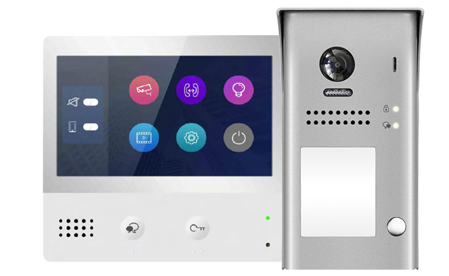 2Easy DT471 Surface Steel Doorbell 1-Monitor Door Entry Kit ...